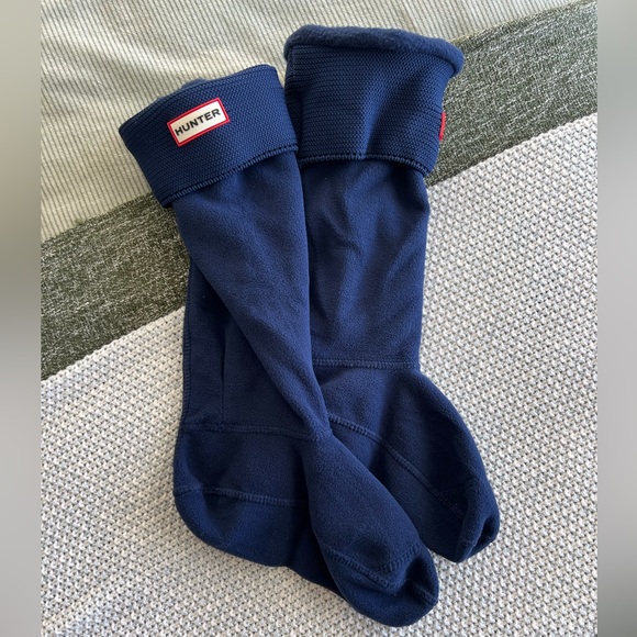 Hunter | Shoes | Hunter Boots Socks Fleece Liners Navy Blue | Poshmark